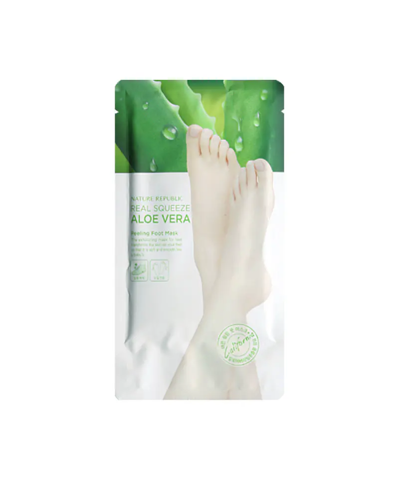 Smooth and Renew Your Feet with NATURE REPUBLIC Real Squeeze Aloe Vera ...